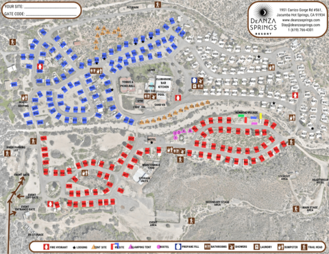 Property Map | DeAnza Springs Resort